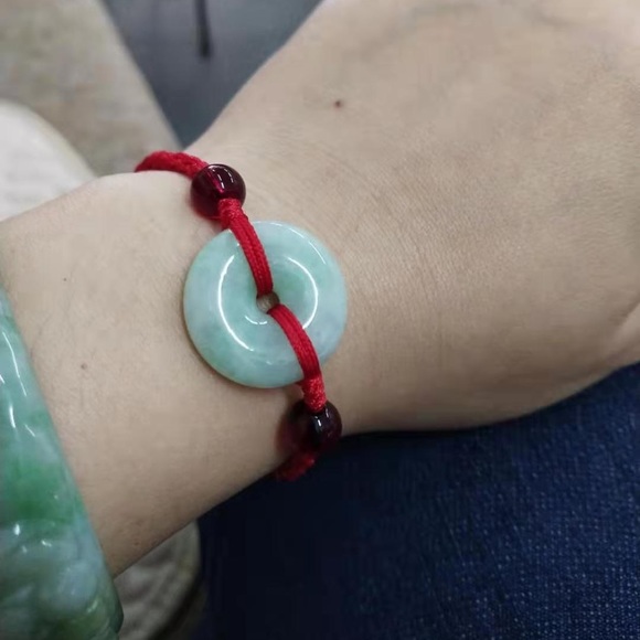 Jewelry | Safety Button Burmese Jadeite Bracket | Poshmark